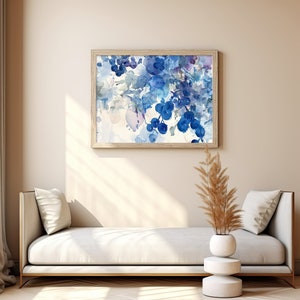 Blueberry Watercolor Art Print Berry Watercolor Painting Botanical Wall ...