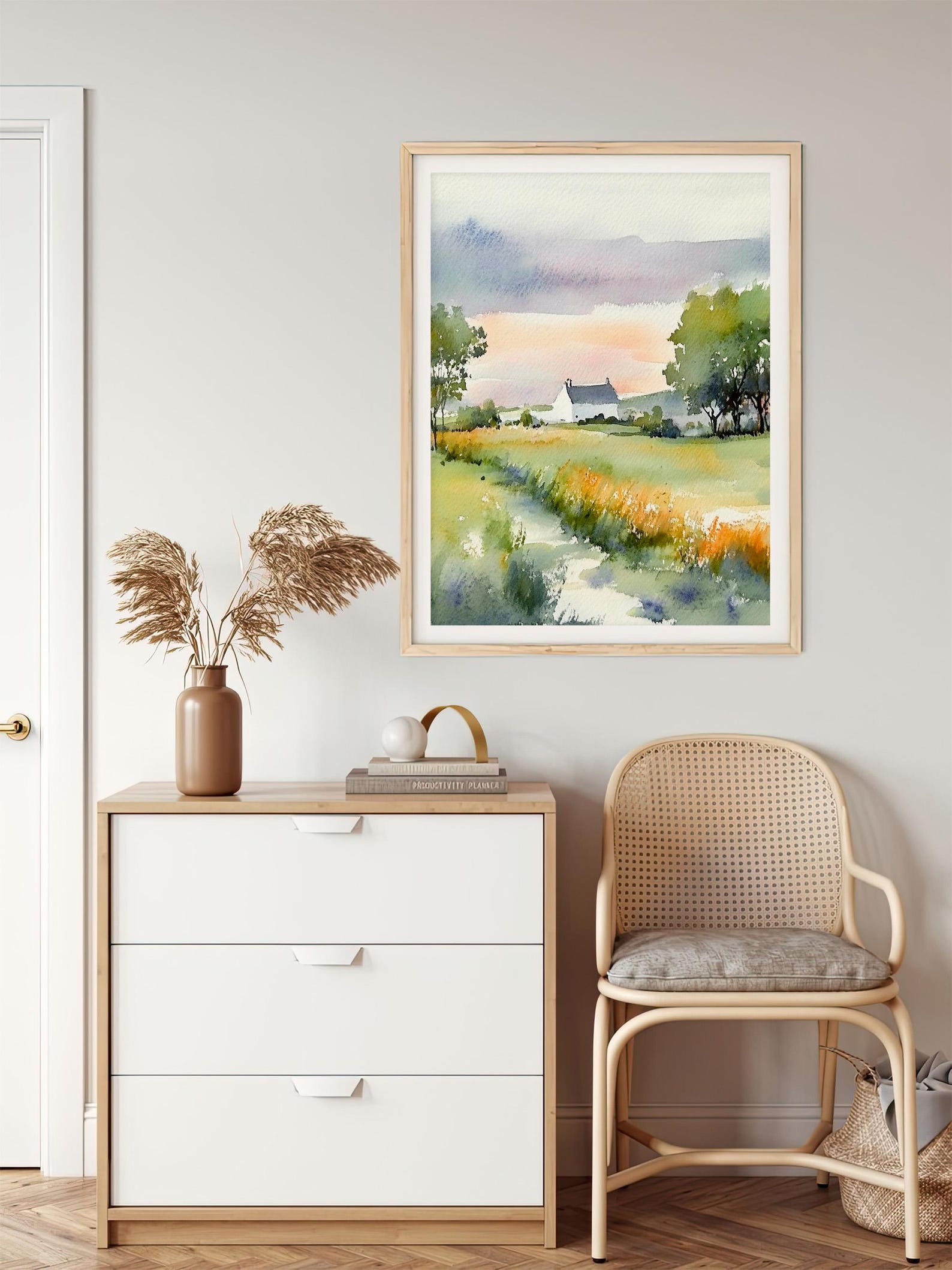 Irish Cottage Watercolor Painting Irish Landscape Watercolor Art Print ...