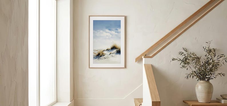 Cape Cod Beach Dunes Watercolor Print Coastal New England Seaside ...