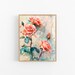 Rose Painting Spring Flowers Watercolor Art Print Floral Wall Decor ...