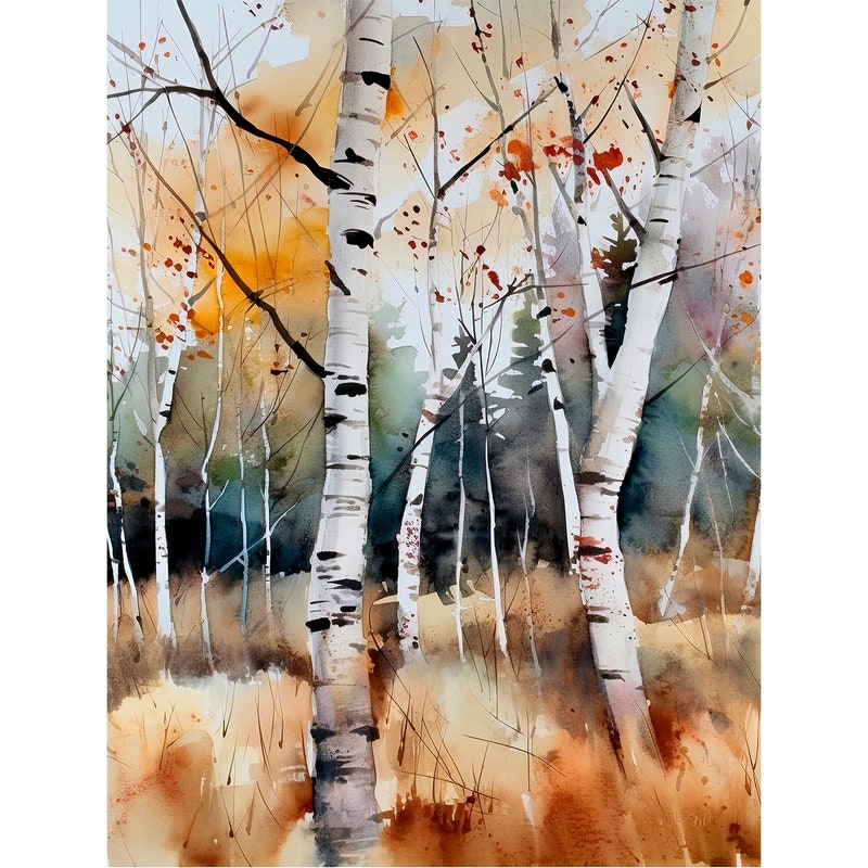 Aspen Tree Painting - Etsy