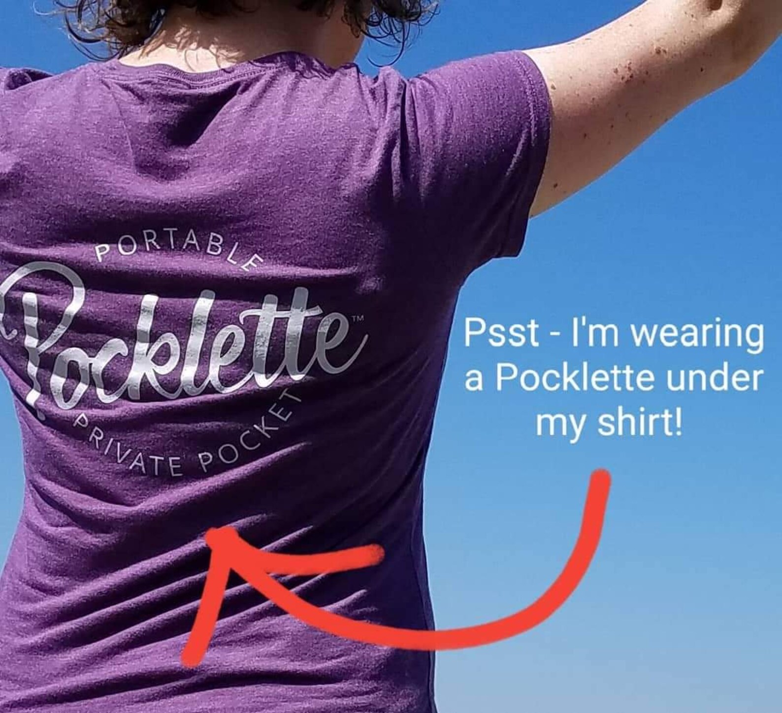 Pocklette: Small Pocket Worn Under Your Clothes looped Around Your Bras ...