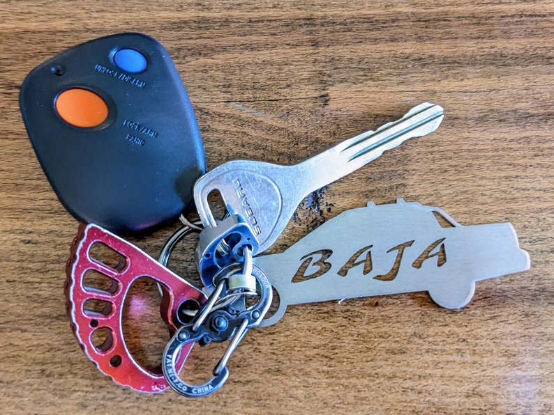 Subaru Baja Stainless Steel Keychain - Etsy