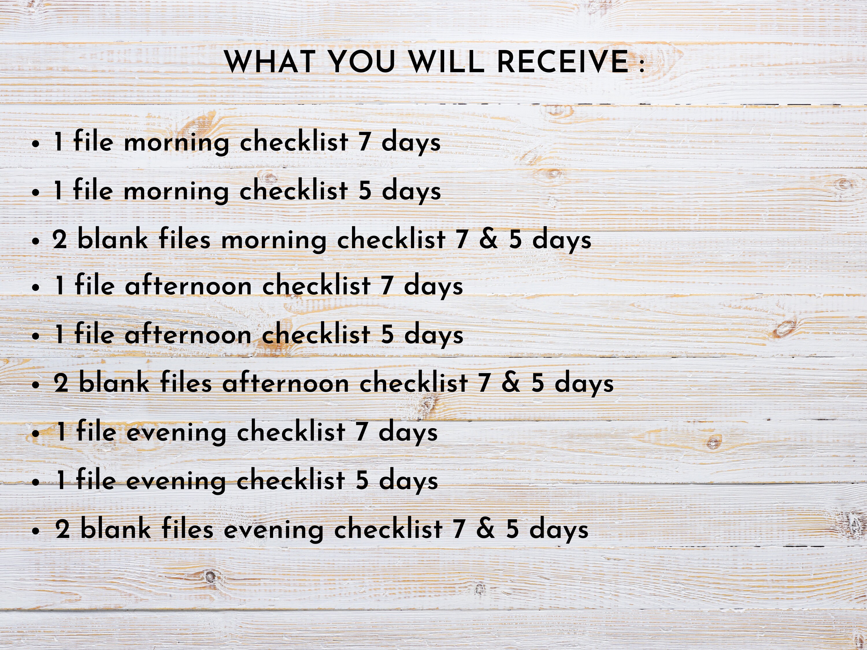 Morning Afternoon and Evening Checklist Printable, Editable Chore Chart ...