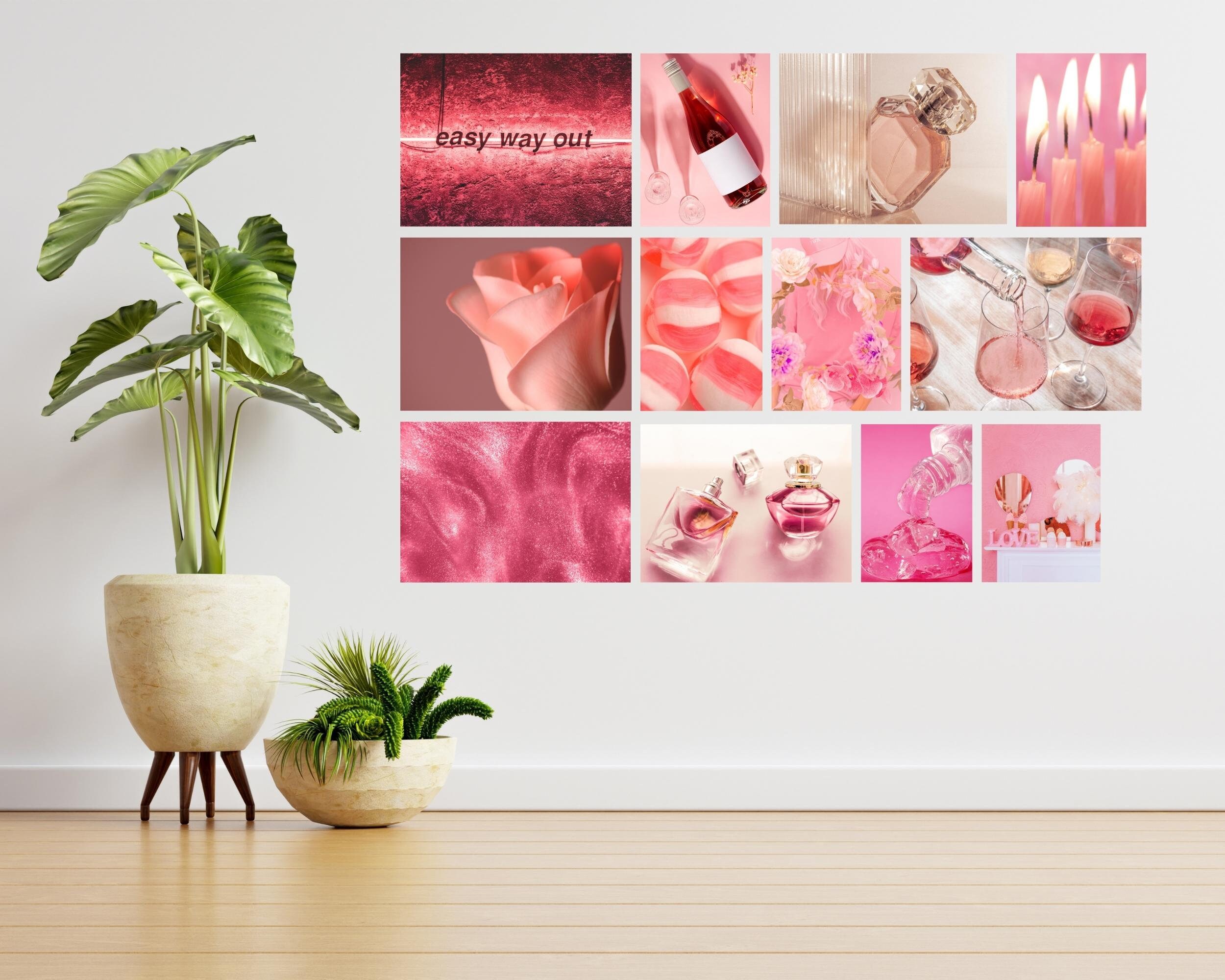 100 Peachy Pink Aesthetic Wall Collage Kit Peach Aesthetic Etsy