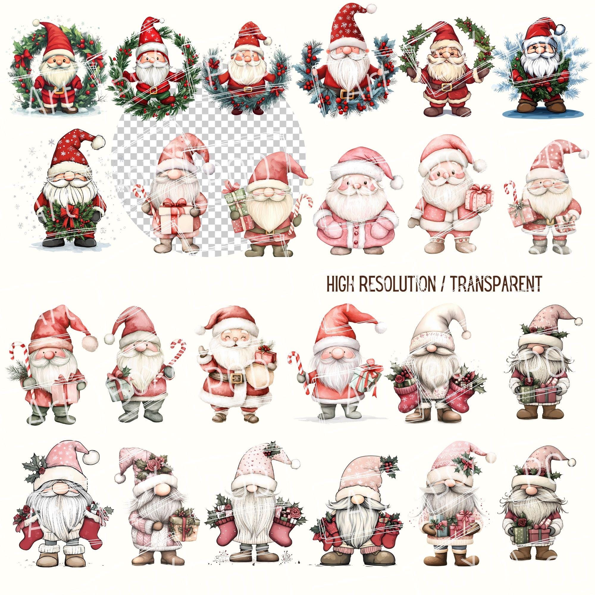 Christmas Gnomes PNG, Christmas Clipart, Gnomes PNG, Whimsical Gnomes ...