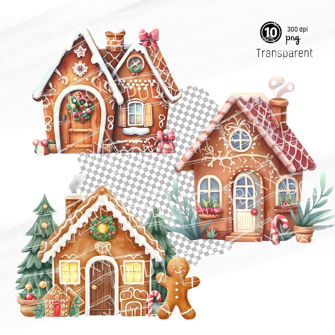Gingerbread Clipart, Christmas Clipart, Gingerbread House Clipart ...