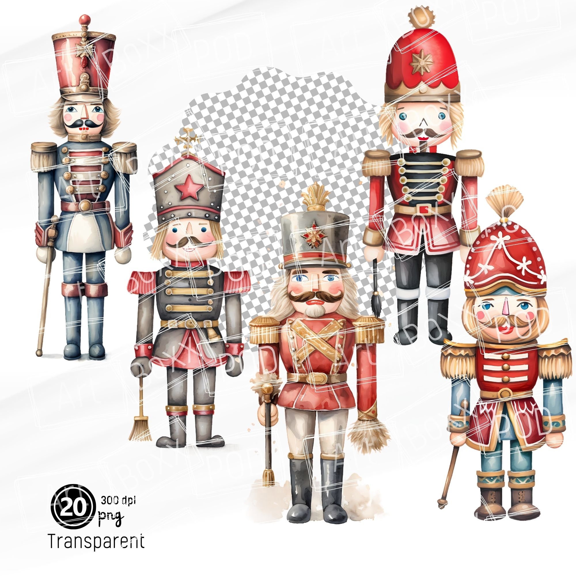Nutcracker Clipart, Christmas Clipart, Seasonal Clipart, Christmas PNG ...