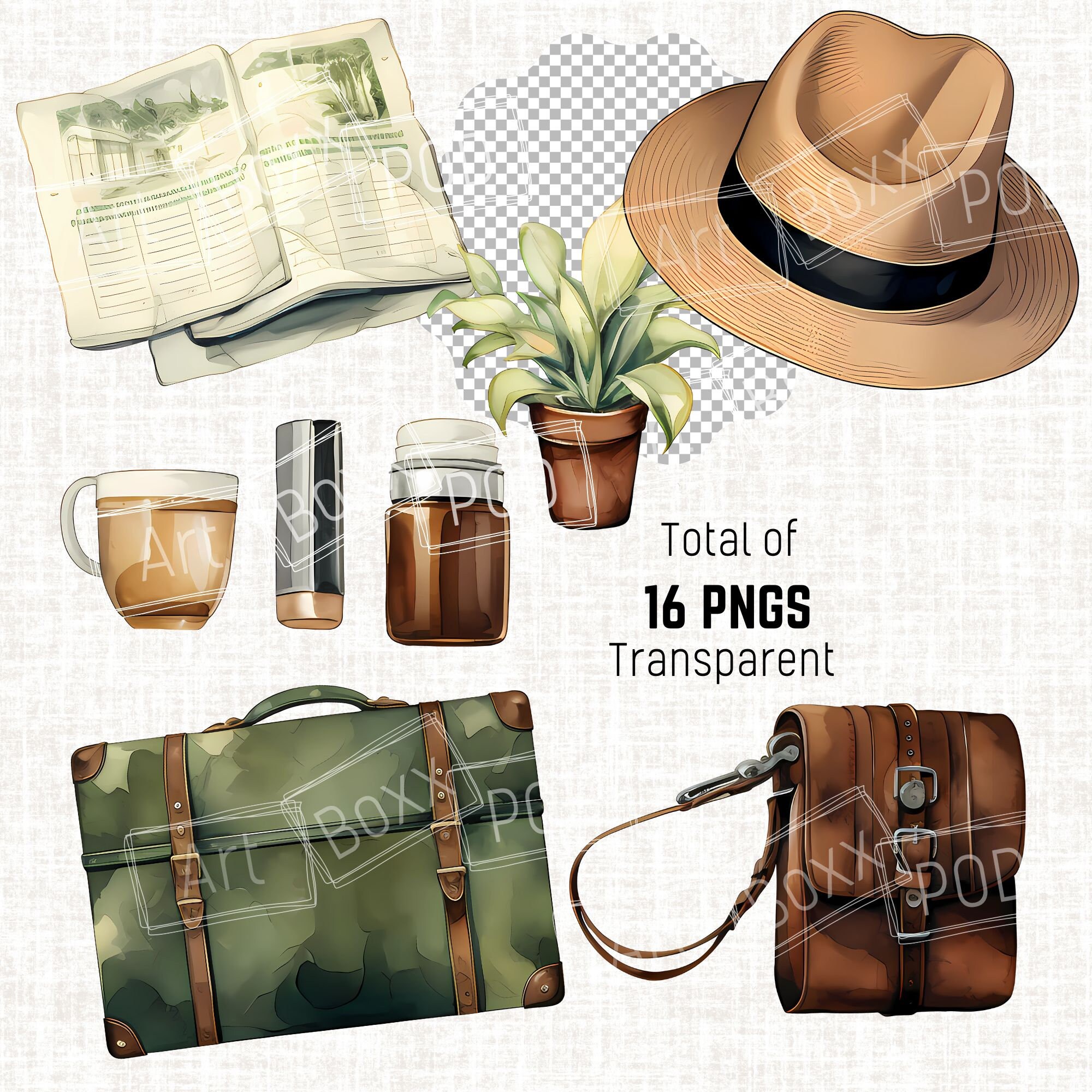 Adventure Time, Travel Planner, Vol.1 Download Digital, Watercolor PNG ...