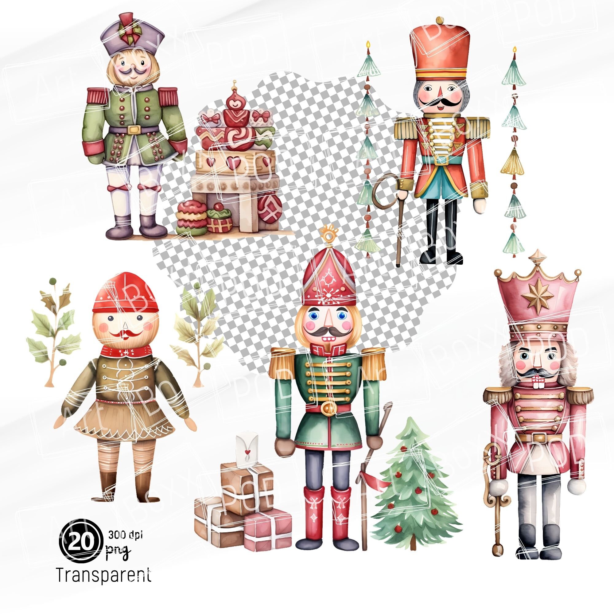 Nutcracker Clipart, Christmas Clipart, Seasonal Clipart, Christmas PNG ...