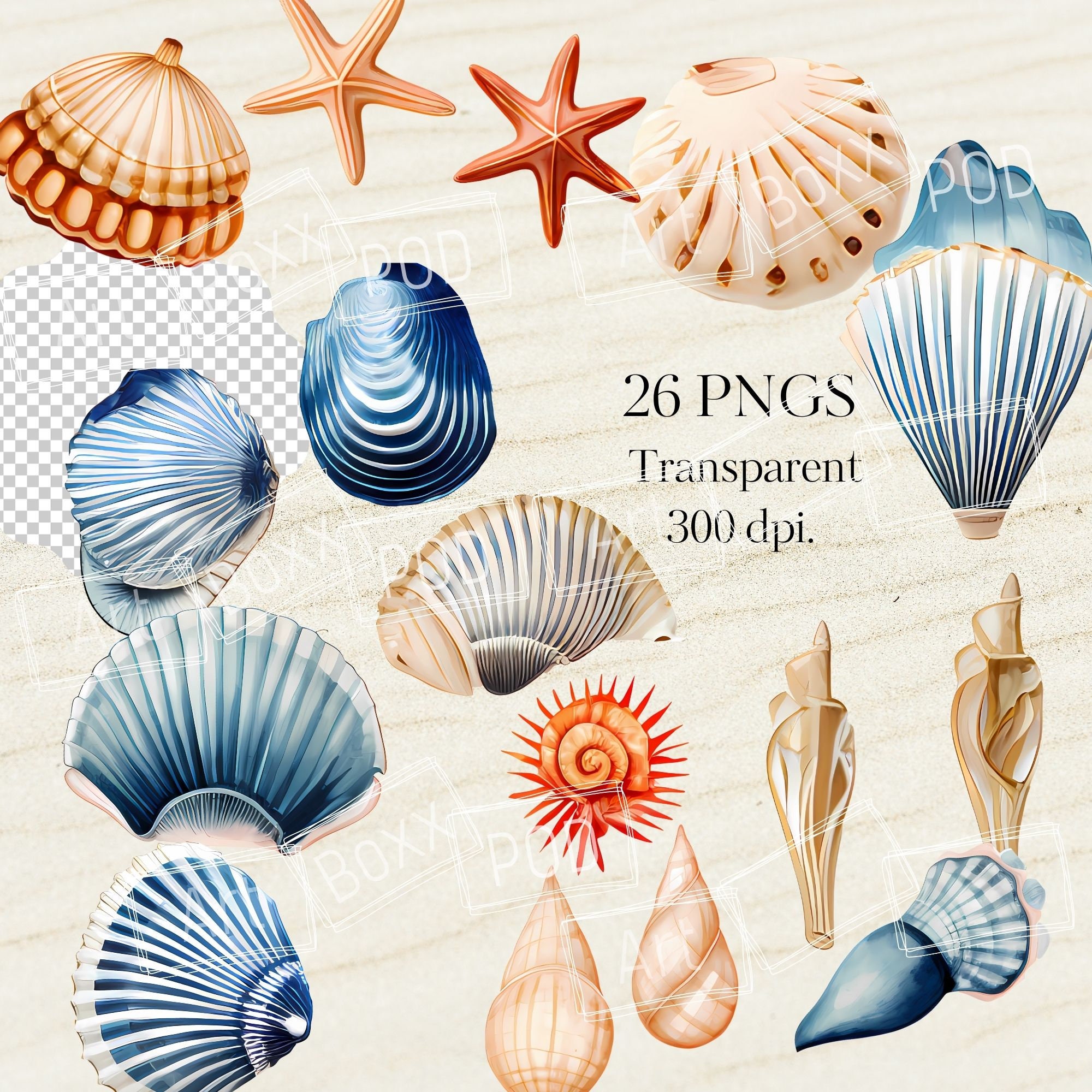 Ocean Clipart Images 1 Under the Sea Sea Plants Instant - Etsy