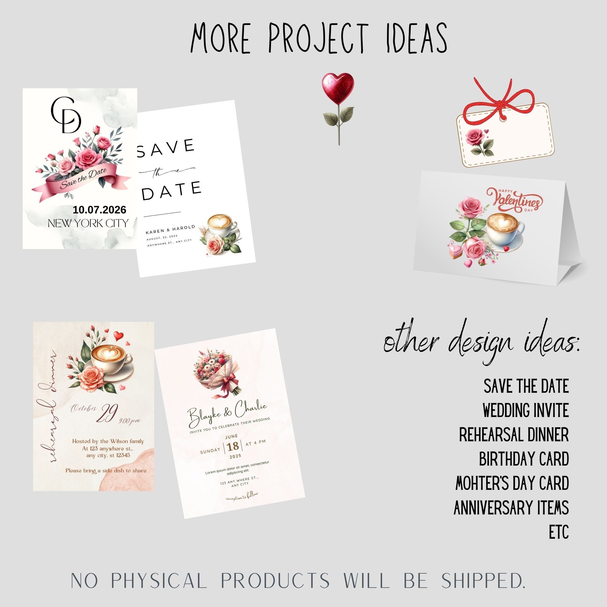 Valentines Clipart Bundle, Valentine PNG Bundle , Pink Rose, Pink ...