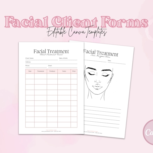 Skin Analysis and Treatment Record - Etsy