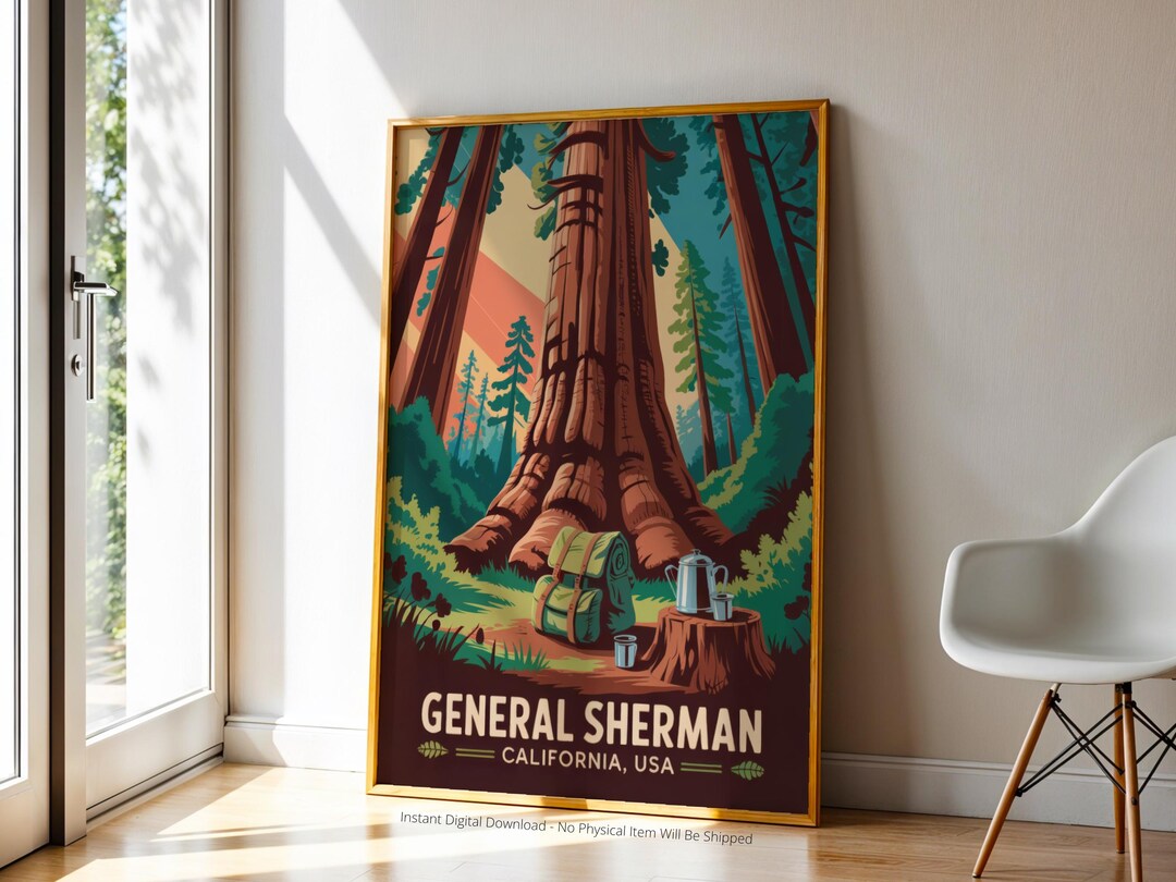 Vintage General Sherman Poster | Instant Download Printable Wall Art ...