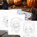 Halloween Coloring Pages Bundle | 20 Cute Spooky Printable Sheets ...