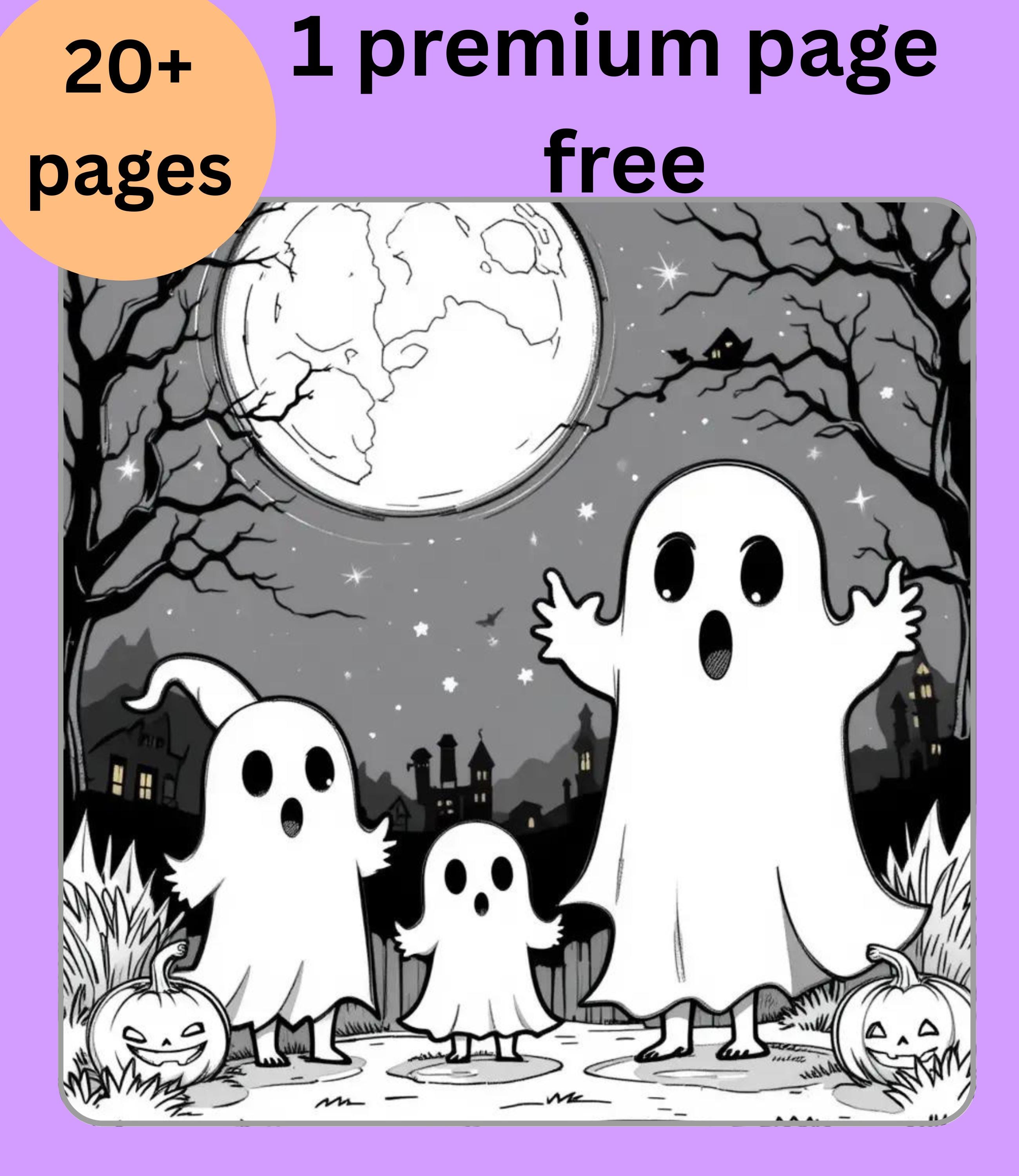Halloween Coloring Pages Bundle | 20 Cute Spooky Printable Sheets ...