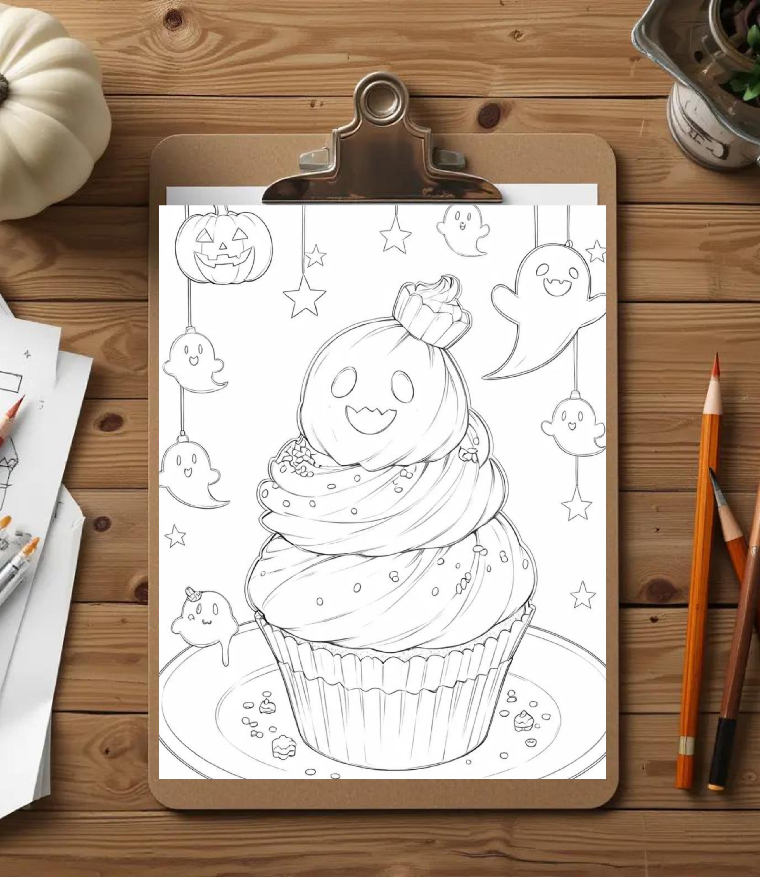 Halloween Coloring Pages Bundle | 20 Cute Spooky Printable Sheets ...