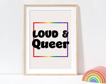 LGBTQ Pride Printable Wall Art Set Motivational Quotes, Black & White ...