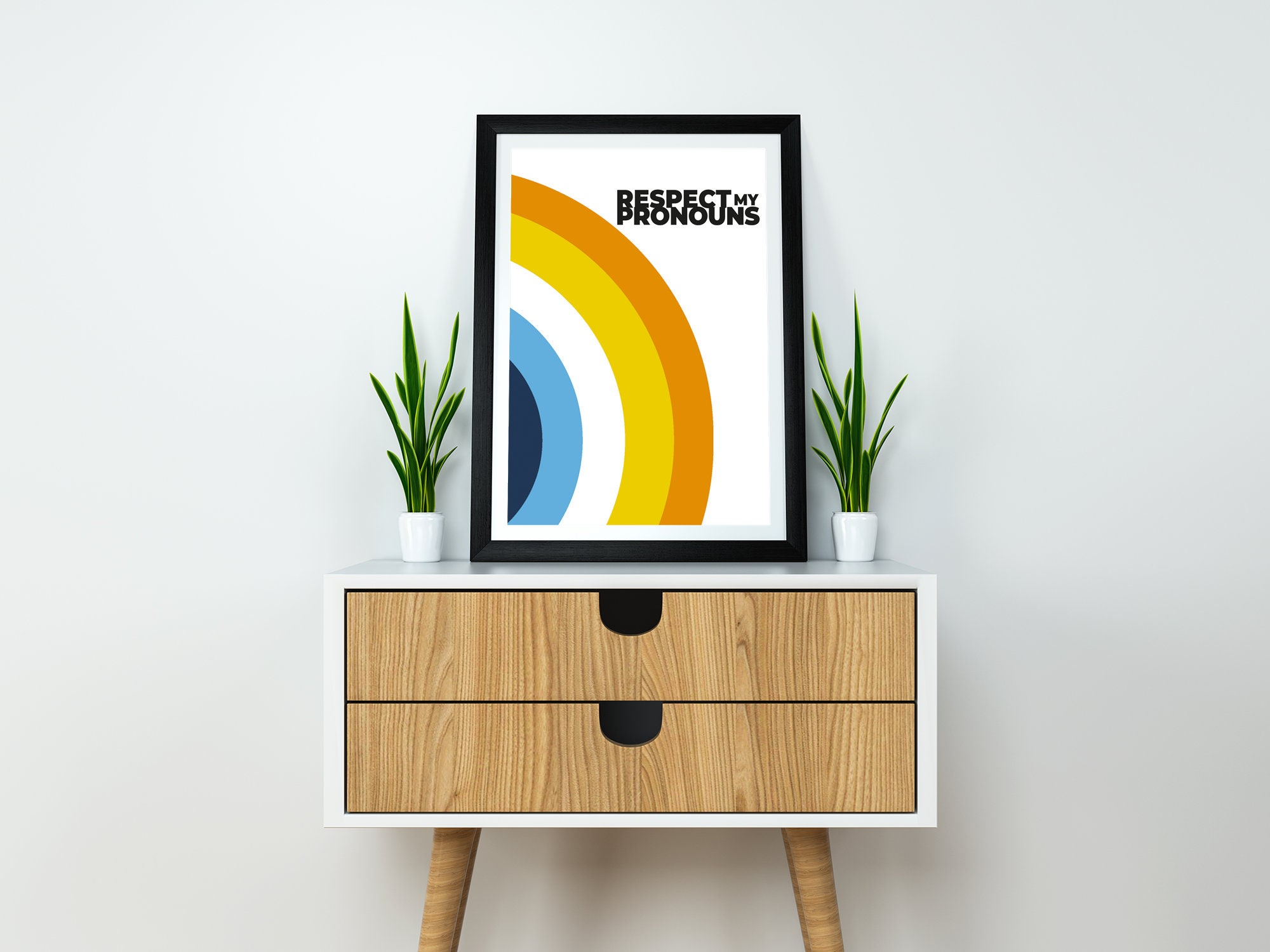 LGBTQ+ Aroace Pride Flag Pronouns Printable Wall Art Aromantic Asexual ...