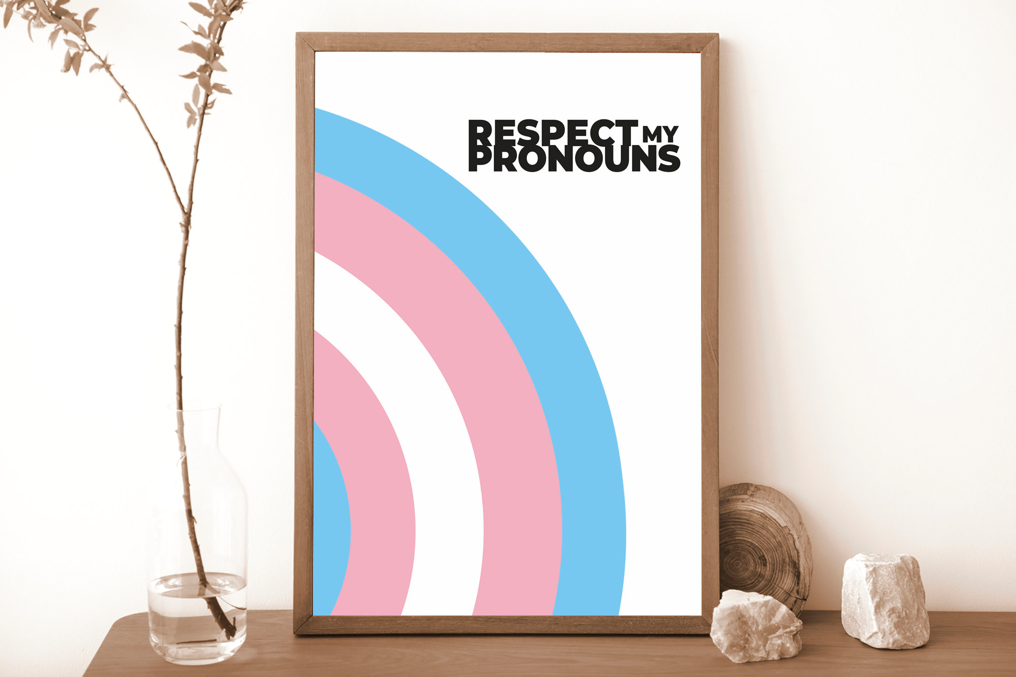 Transgender Pride Flag Printable Wall Art LGBTQ Home Office - Etsy