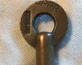 Vintage Hollow Brass Railroad Key SOOLINE - Etsy