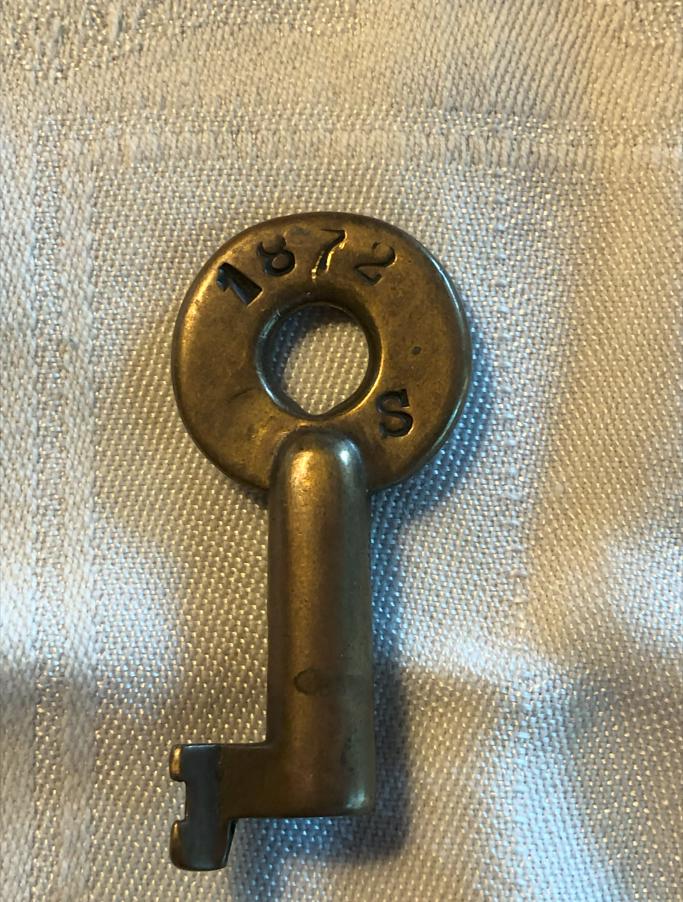 Vintage Hollow Brass Railroad Key Burlington Route - Etsy