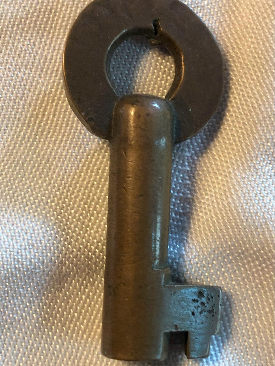 Vintage Hollow Brass Railroad Key UPPR - Etsy