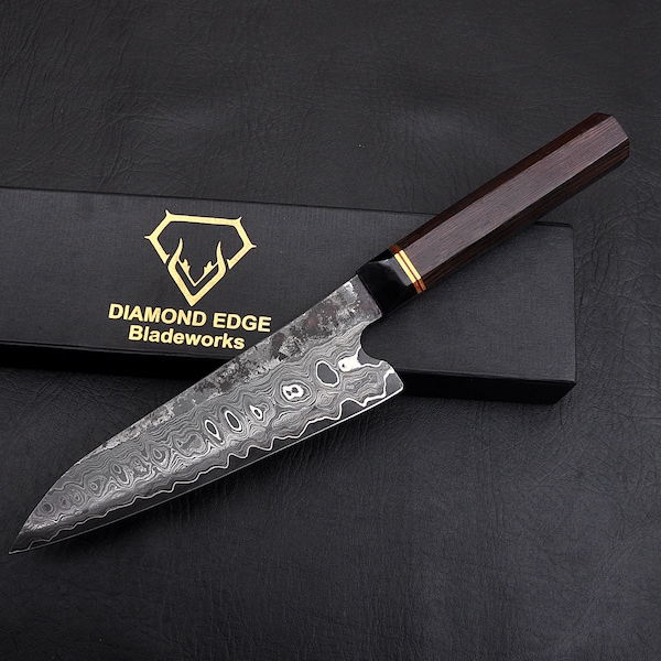 Hand Forged Japanese Chef Knife - Etsy