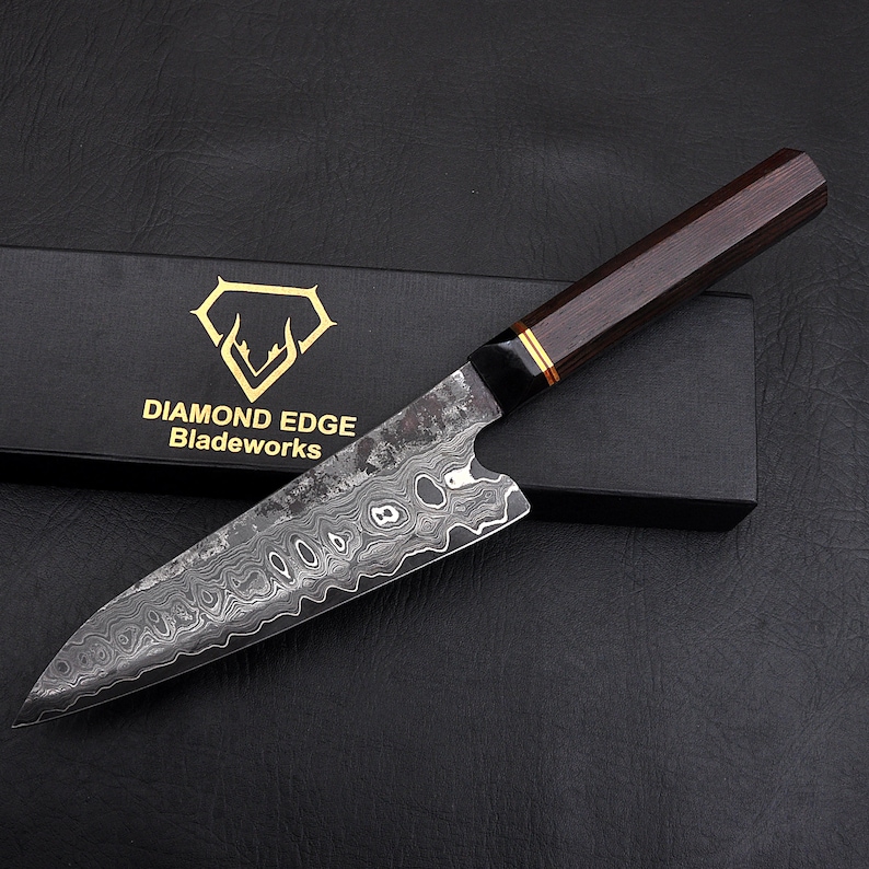 Chef Knife San Mai Hand Forged Gyuto San Mai Cook's Knife Gift - Etsy