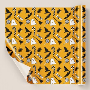 Halloween Digital Printable Wrapping Paper Design Instant Download for ...