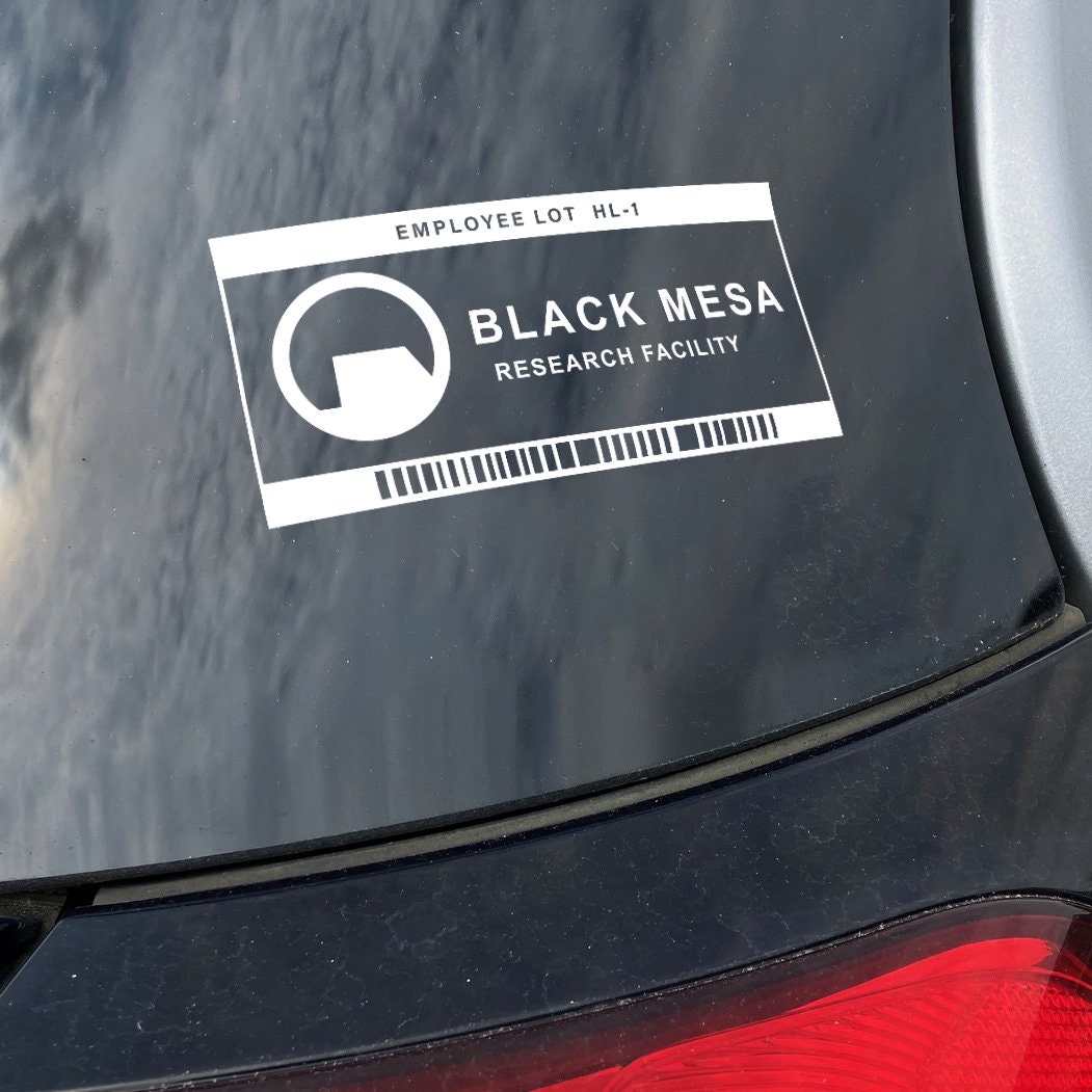 Black Mesa Employee Parking Decal - Etsy