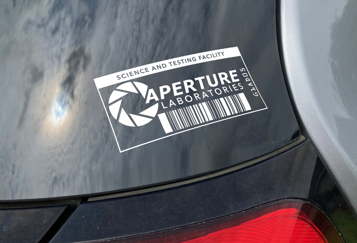 Aperture Science Employee Parking Decal - Etsy