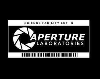 Aperture Science Parking Decal Employee Version - Etsy