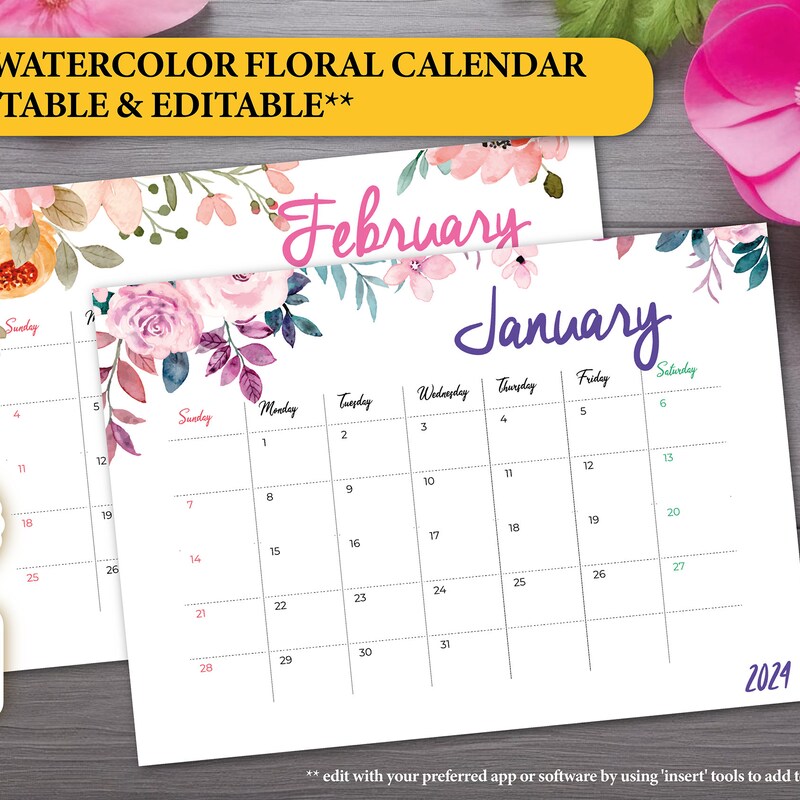 Floral Printables - Etsy