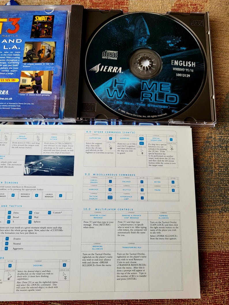 1999 - Homeworld 1 - Big Box - PC - Pristine - Etsy