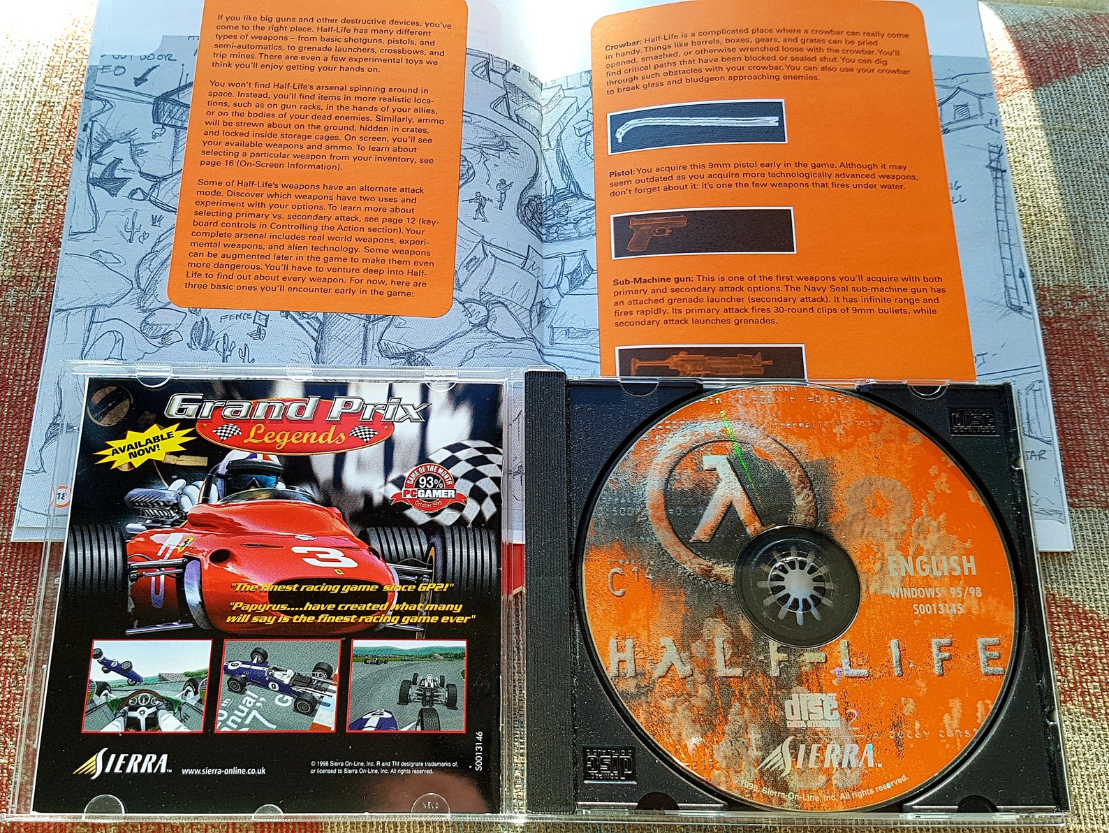 1998 Half-life 1 HL,HL1 Big Box PC - Etsy