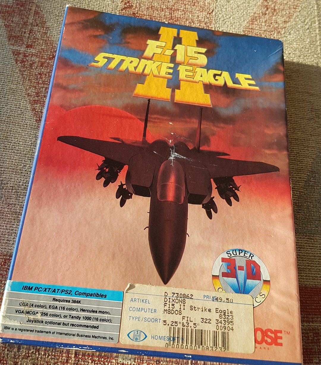 1989 - F-15 Strike Eagle II - PC - Big Box - Complete - Extremely Rare ...