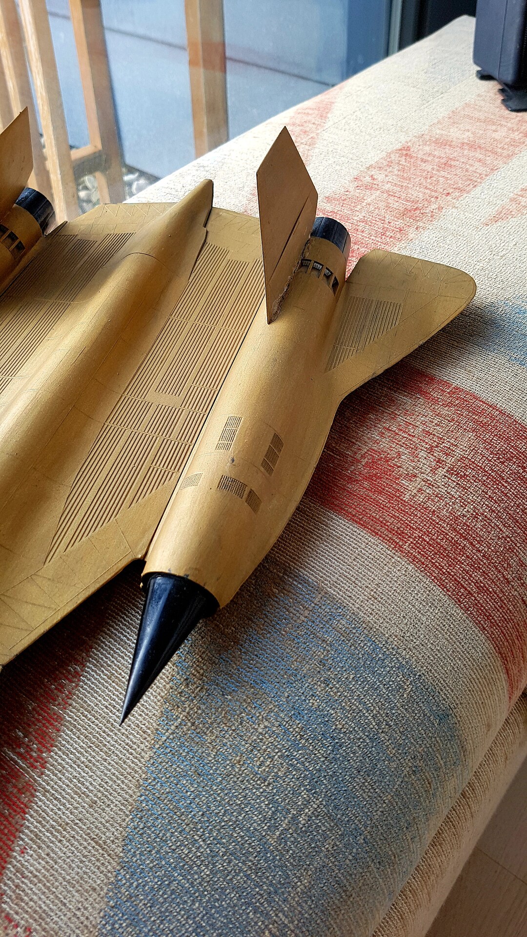 Lockheed SR-71 Blackbird Model Gold Painted 65cm - Etsy