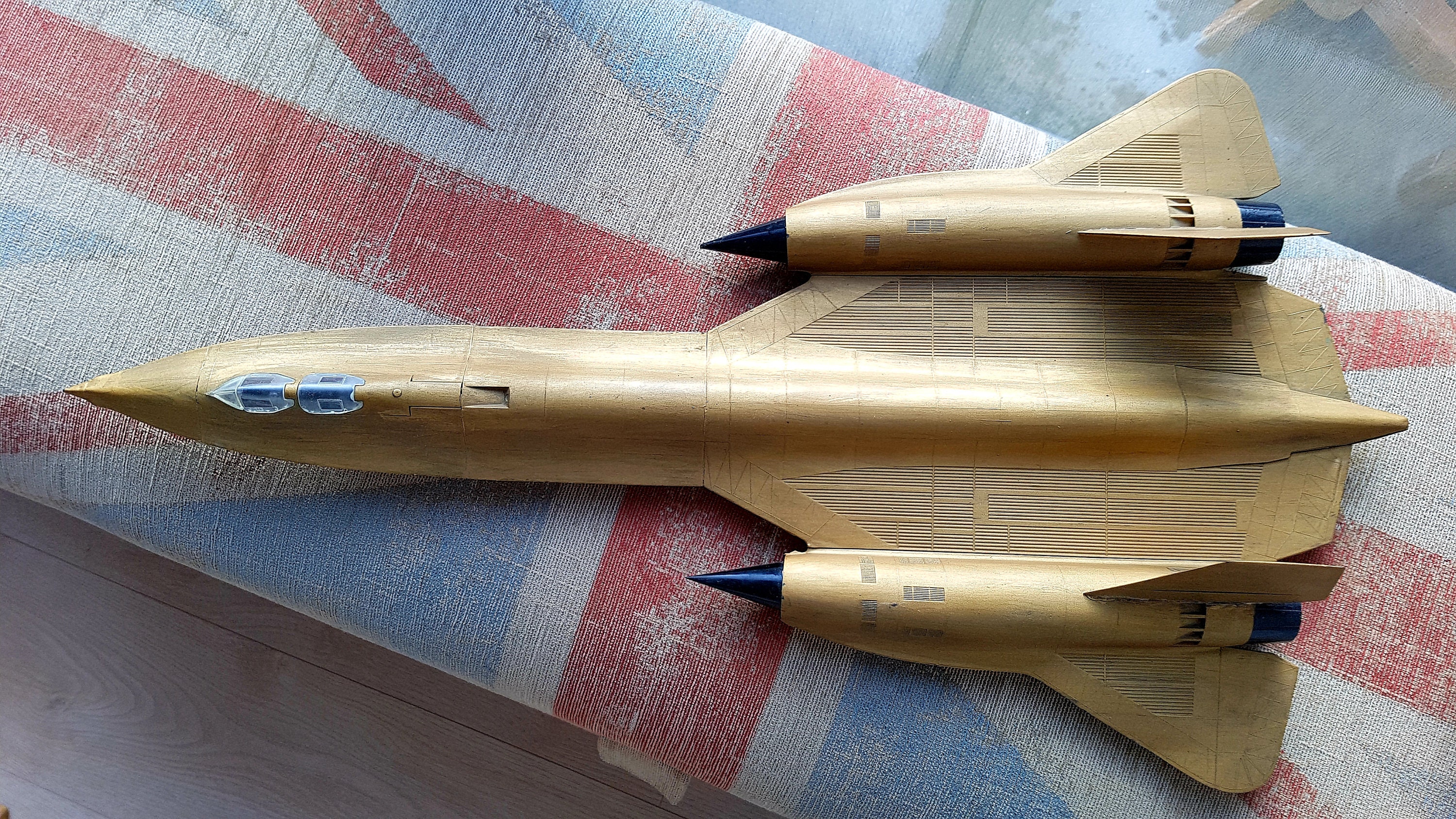 Lockheed SR-71 Blackbird Model Gold Painted 65cm - Etsy