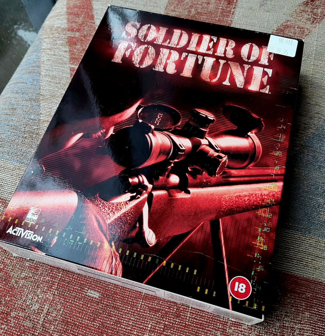 2000 - Soldier of Fortune (1) - PC - Red- Big Box - Pristine Condition ...