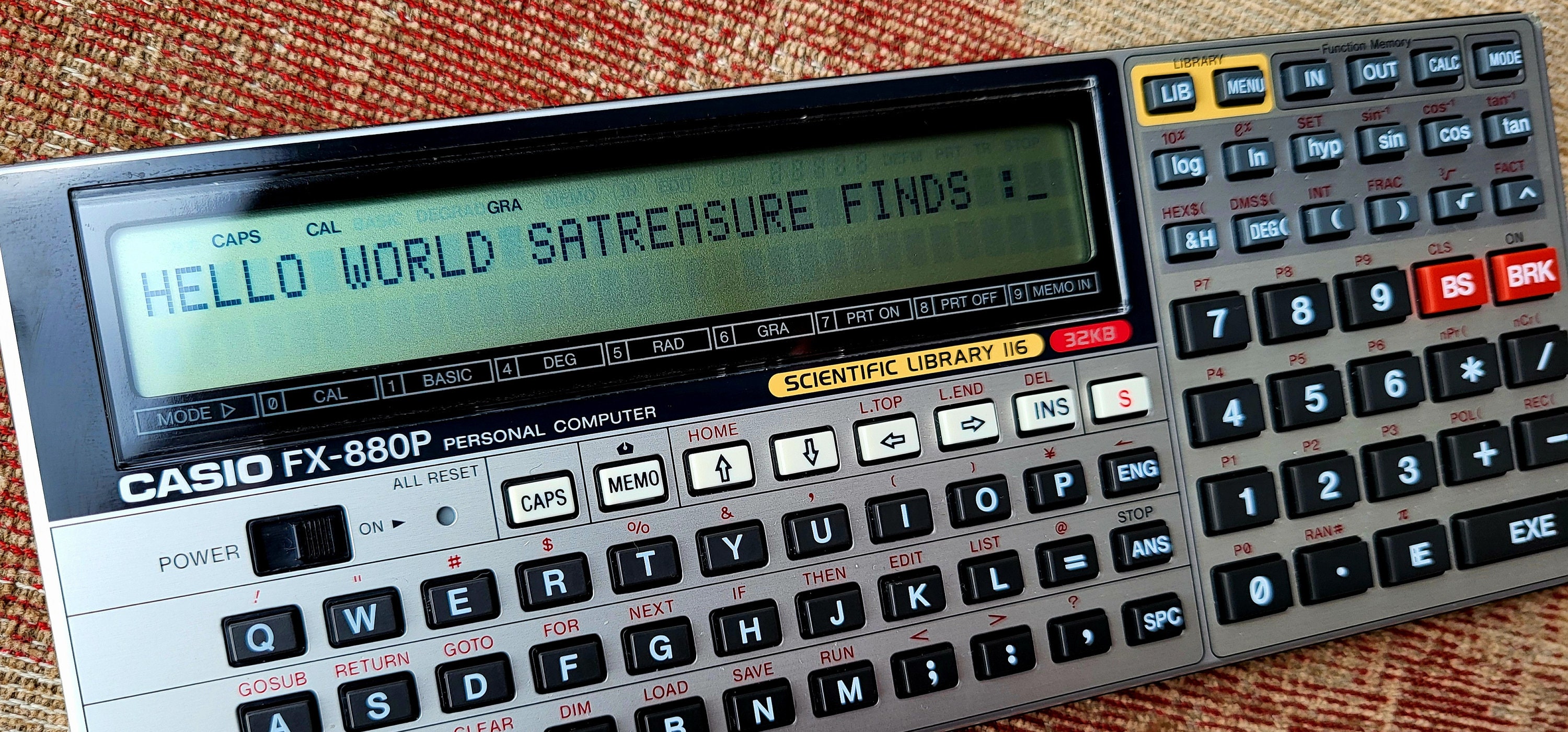 Casio FX-880P Personal Computer 32KB Pristine Working - Etsy