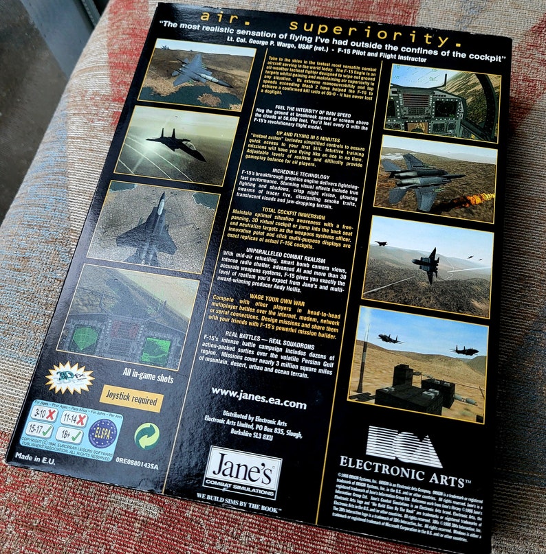 1998 - Jane's F-15 - Combat Simulator - PC - Big Box - Complete ...