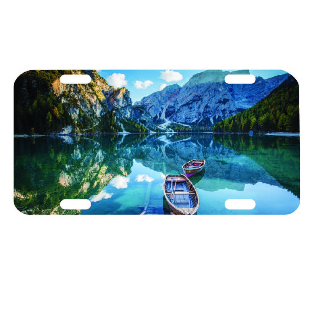 Mountain Lake Canoe License Plate Tag Graphic for Truck SUV Car - Etsy