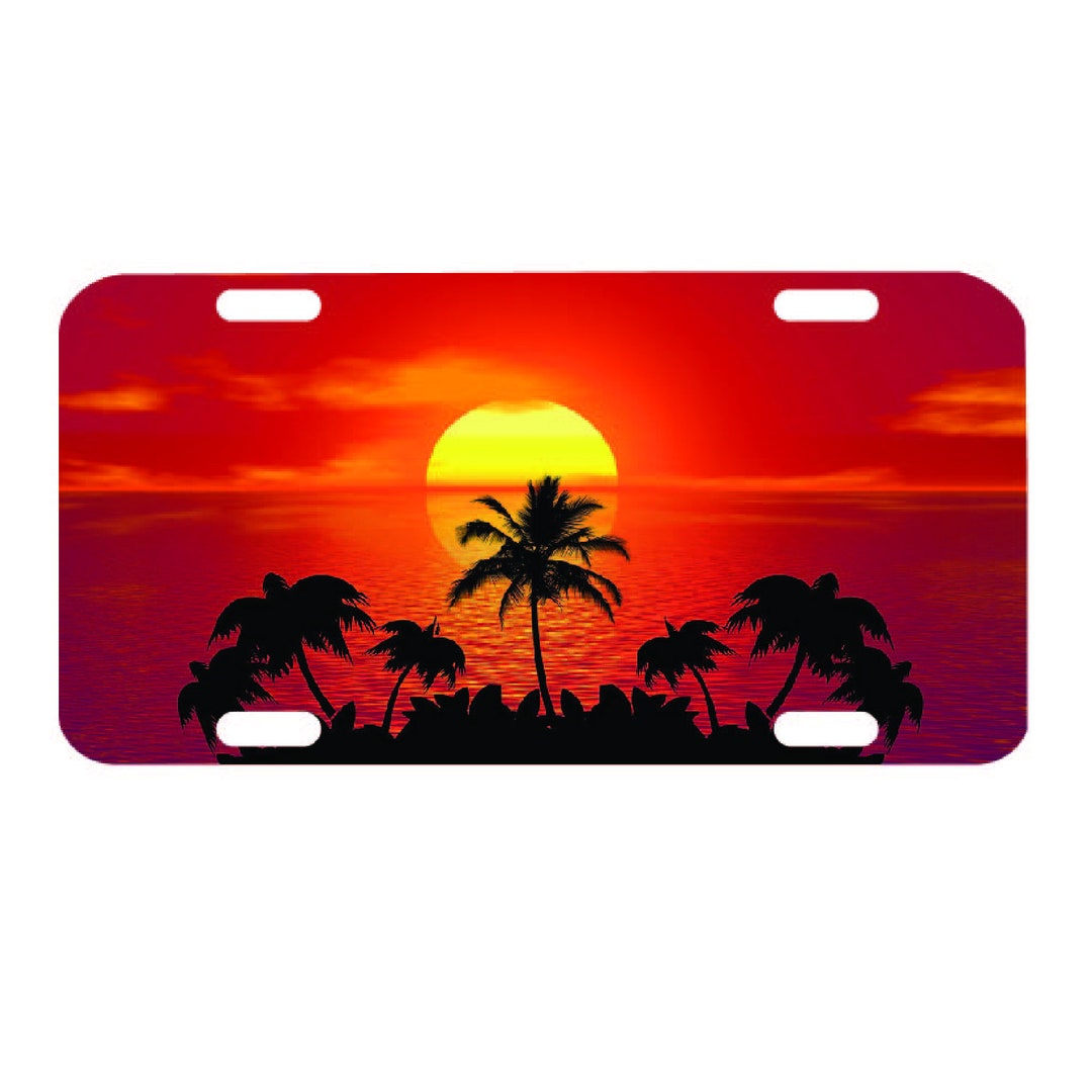 Sunset License Plate Tag Graphic for Truck SUV or Car - Etsy
