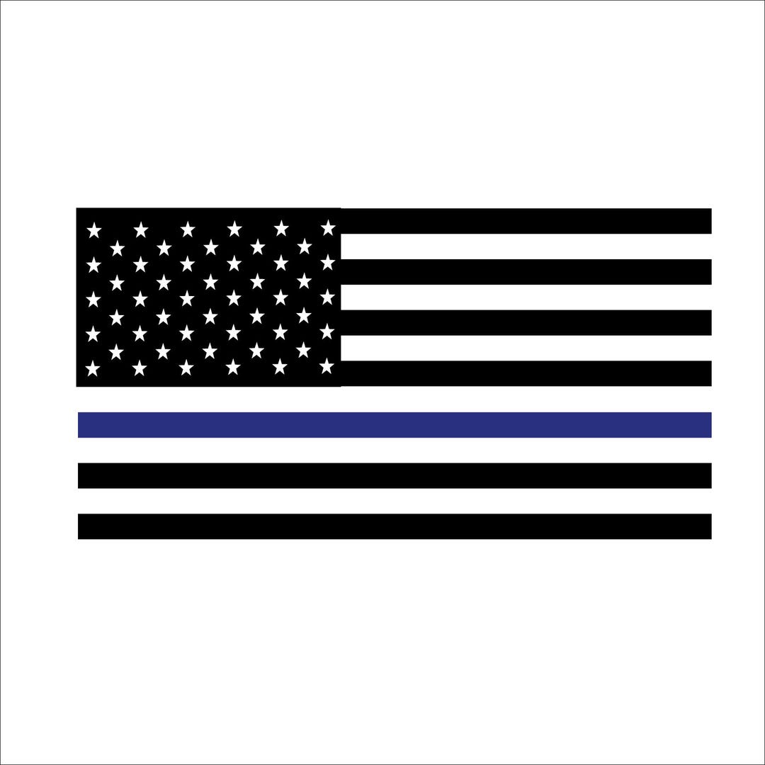 Police American Flag Decal Sticker. Car, Window - Etsy