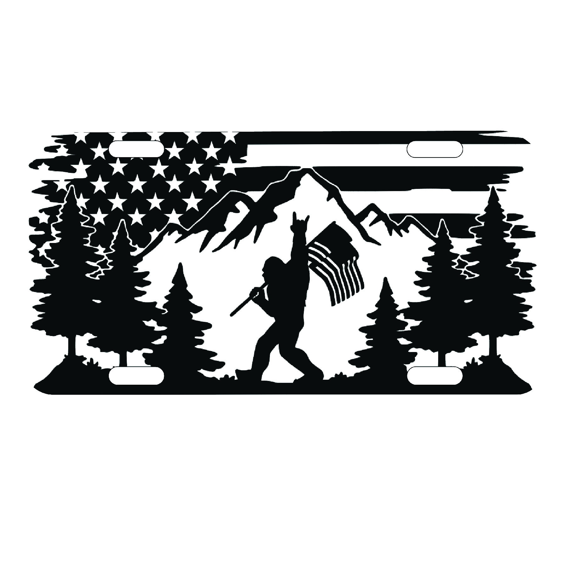 Bigfoot License Plate Tag Graphic for Truck SUV or Car - Etsy