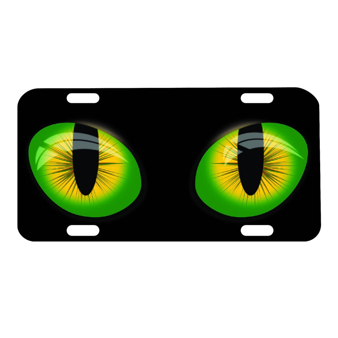 Cat Eyes License Plate Tag Graphic for Truck SUV or Car - Etsy