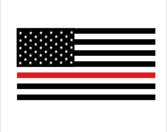 Fire Fighter American Flag Decal Sticker. Car, Window - Etsy