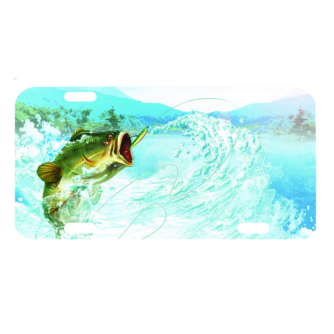 Bass License Plate Tag Graphic for Truck SUV or Car - Etsy