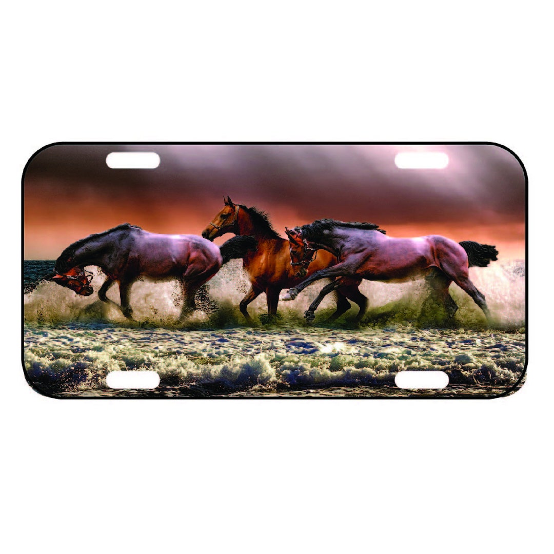 Horses License Plate Tag Graphic for Truck SUV or Car - Etsy